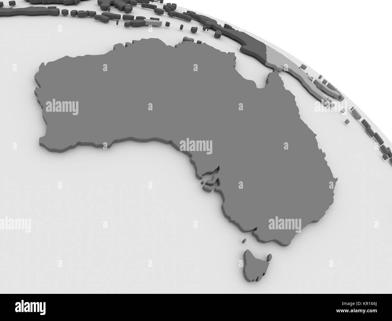 Australia australasia globe map Black and White Stock Photos & Images ...