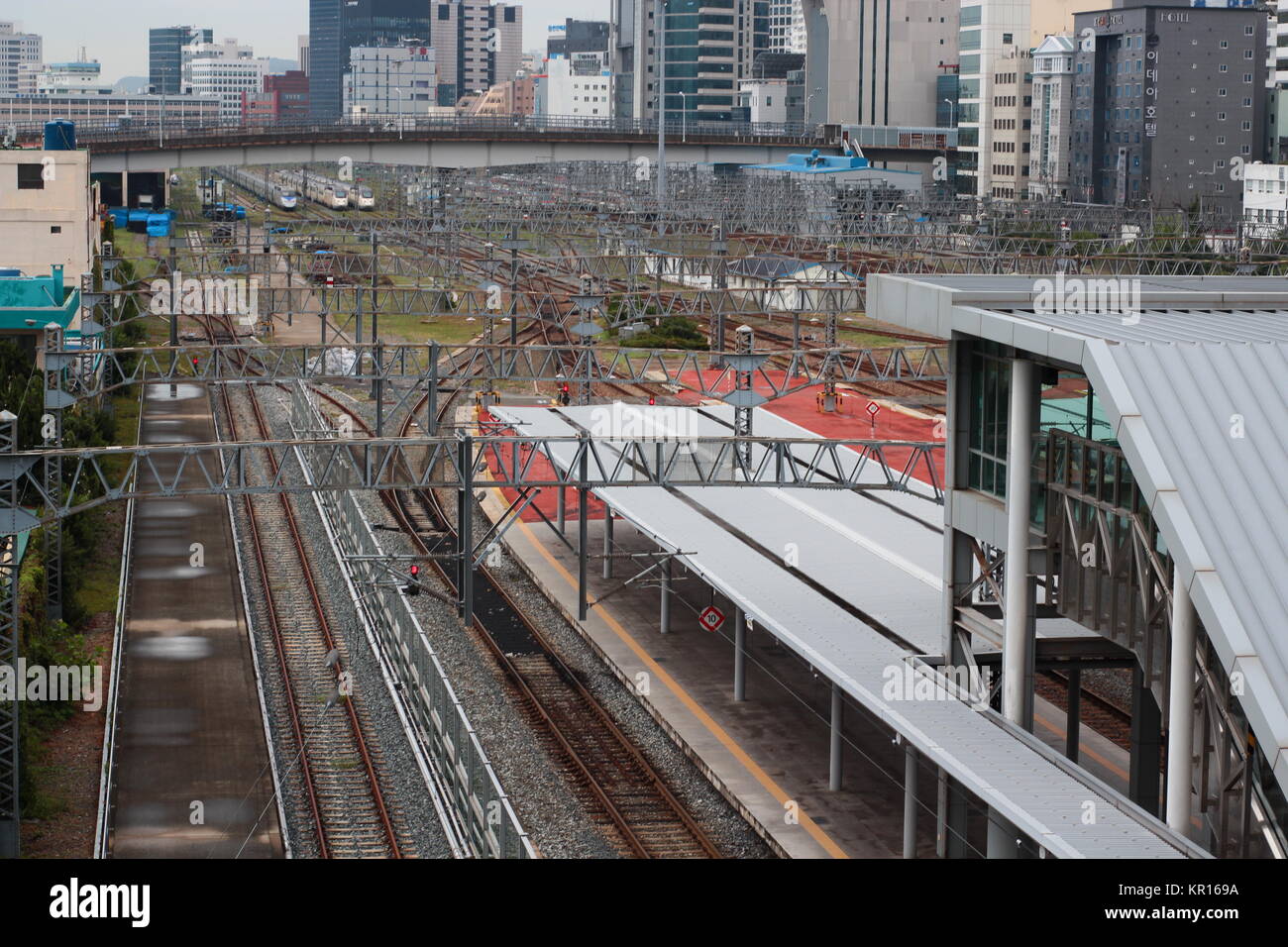 Railway road at Busan, South Korea Stock Photo - Alamy