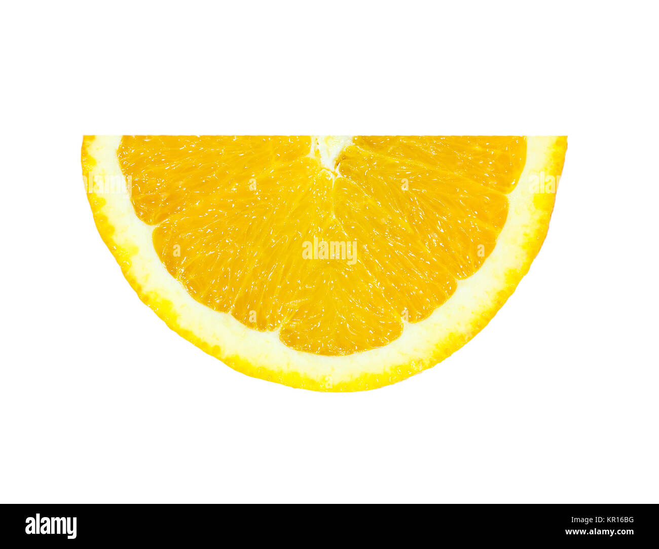 Slice of orange isolated Stock Photo - Alamy