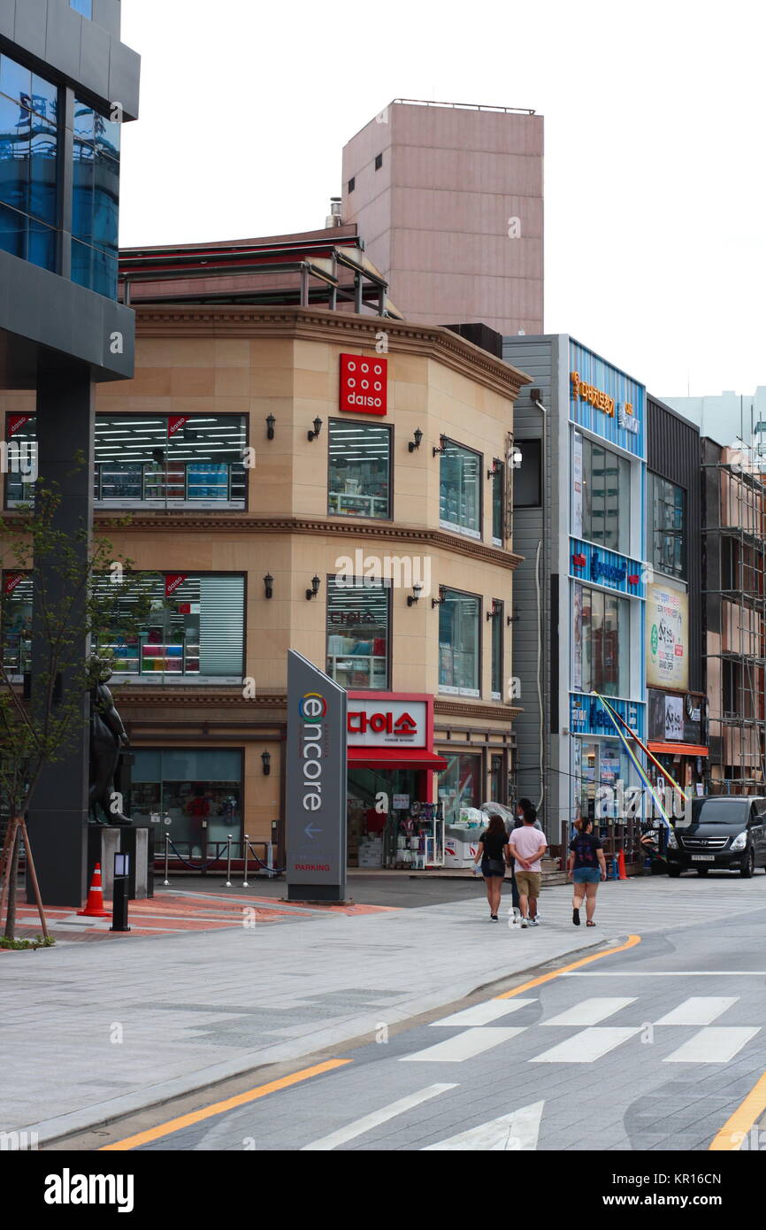 Shopping street in Haeundae, Busan, South Korea Stock Photo - Alamy