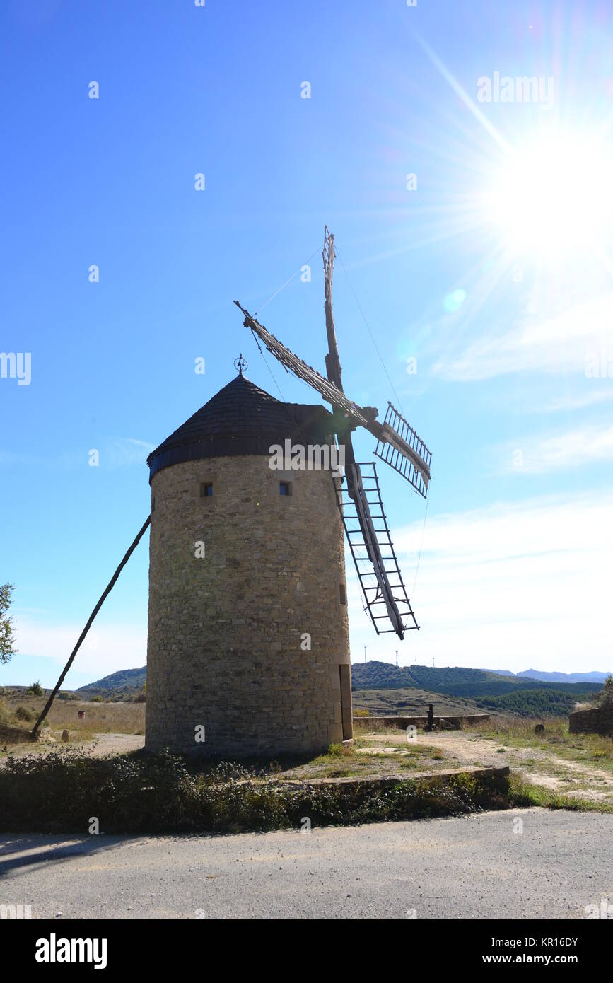 WIND TURBINES IN THE PROVINCE OF NAVARRE - SPAIN Stock Photo - Alamy
