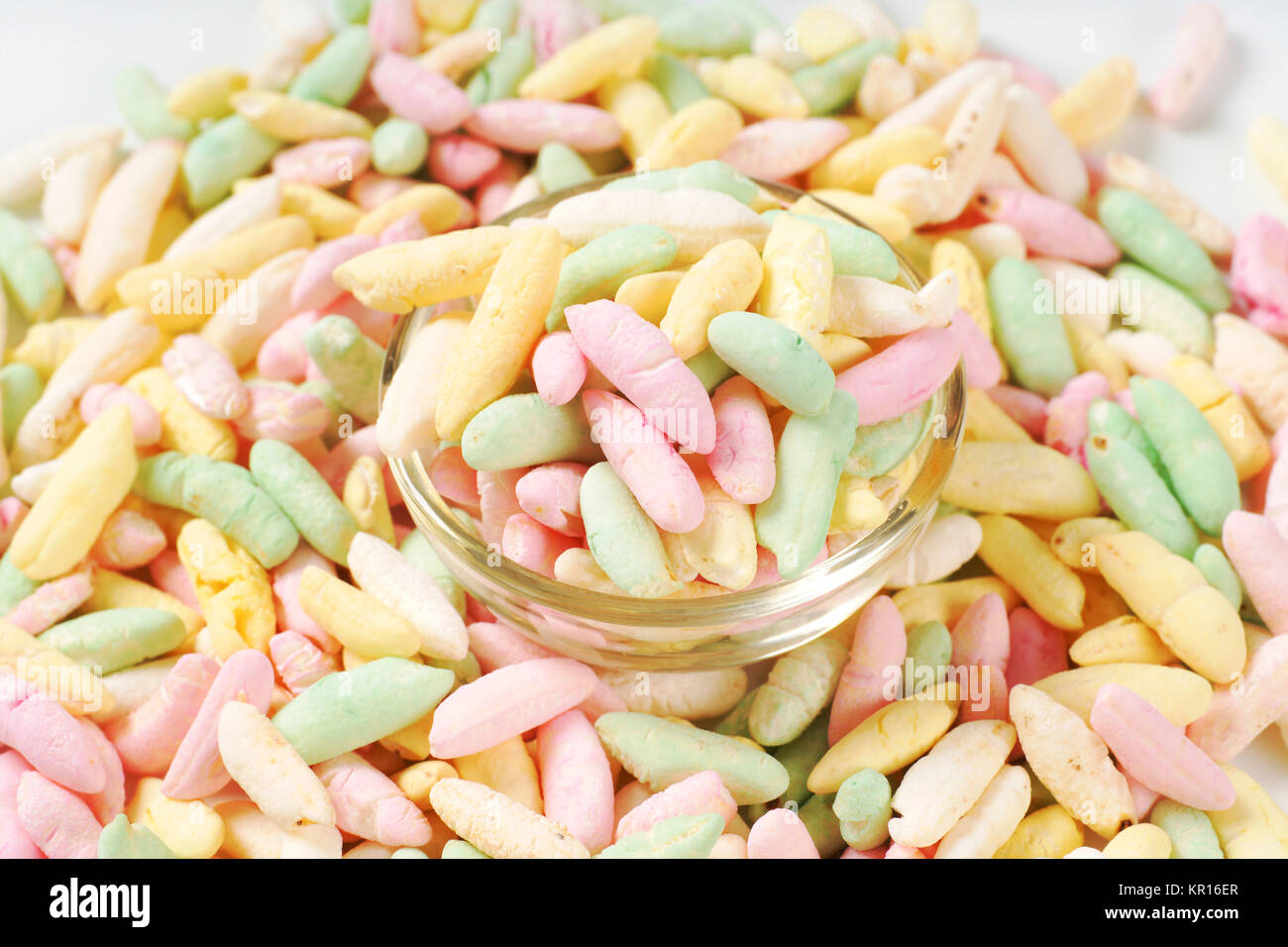 colored puffed rice Stock Photo - Alamy