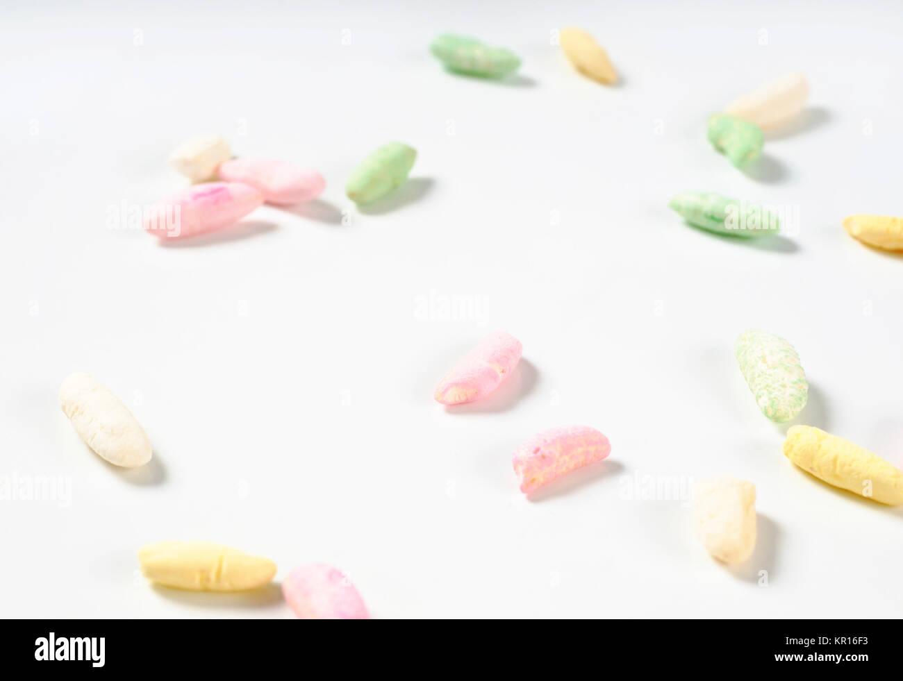 colored puffed rice Stock Photo - Alamy