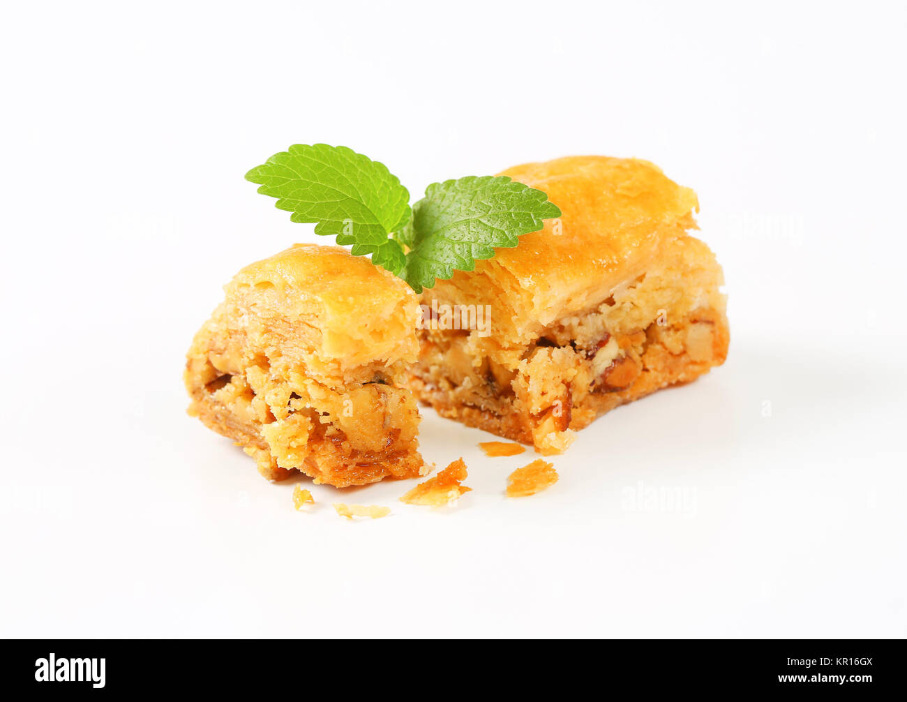 Nut filled layered pastry (Baklava Stock Photo - Alamy
