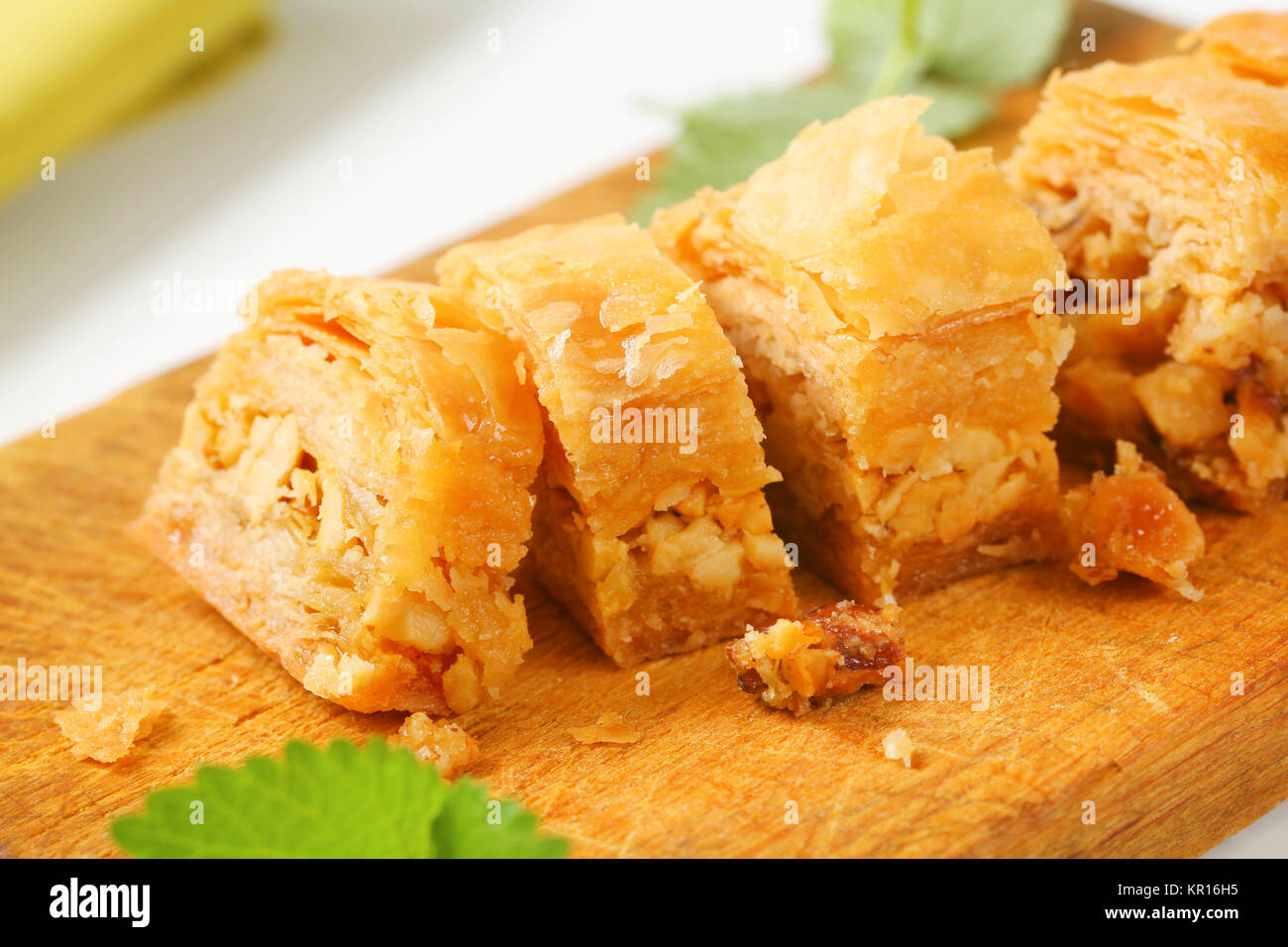 Nut filled layered pastry (Baklava Stock Photo - Alamy