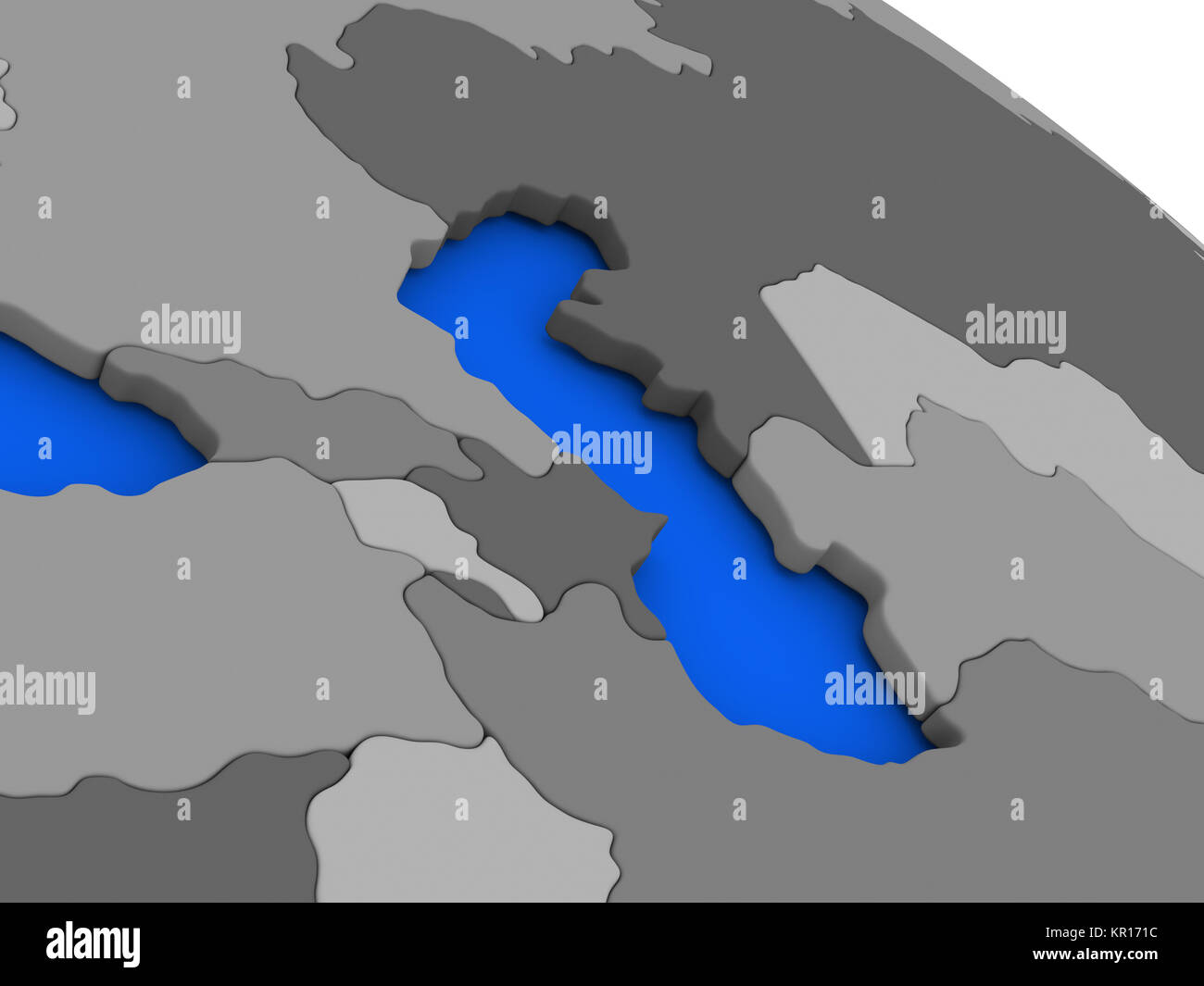 Map of caucasus region hi-res stock photography and images - Alamy