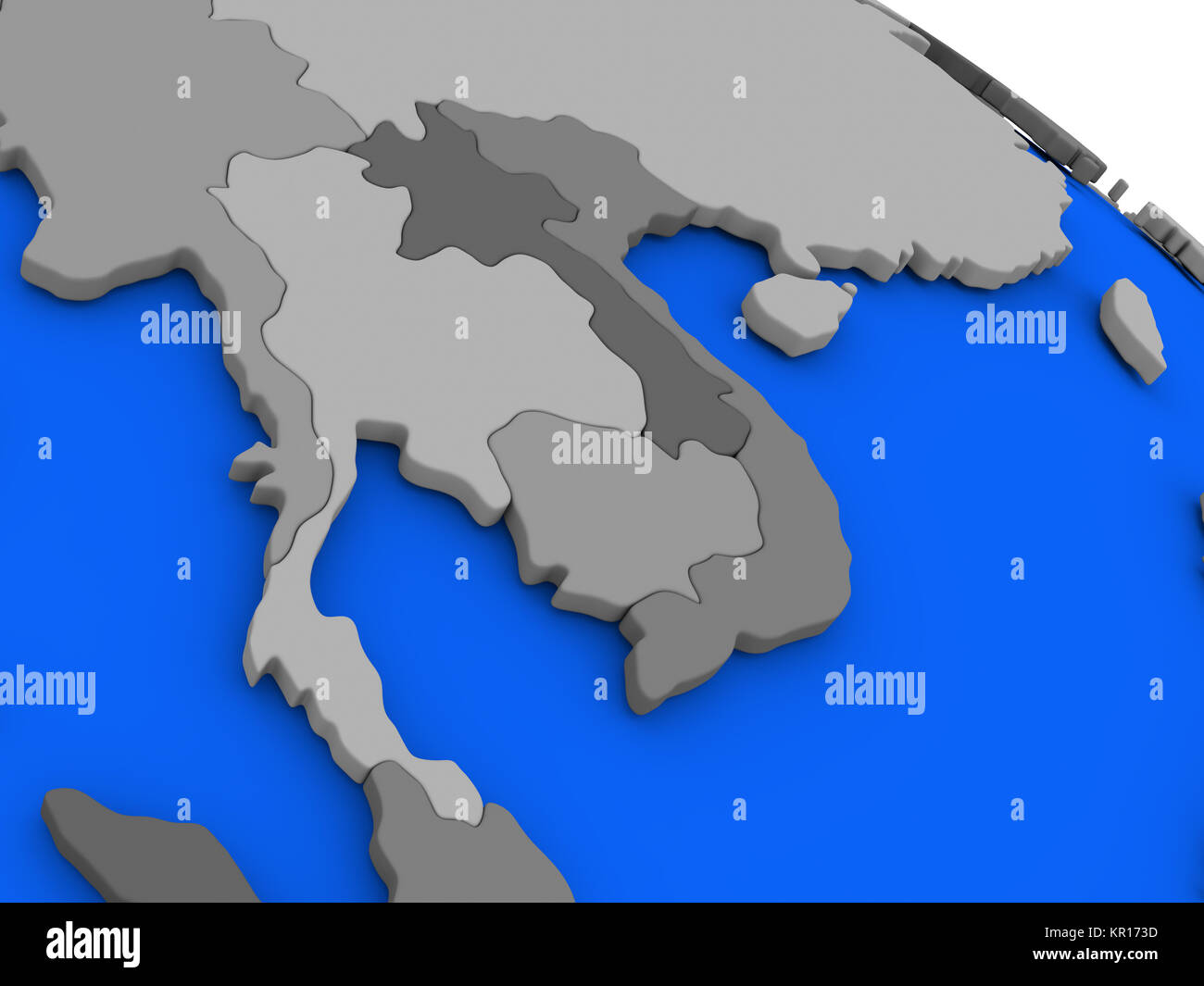 Thai political map hi-res stock photography and images - Alamy