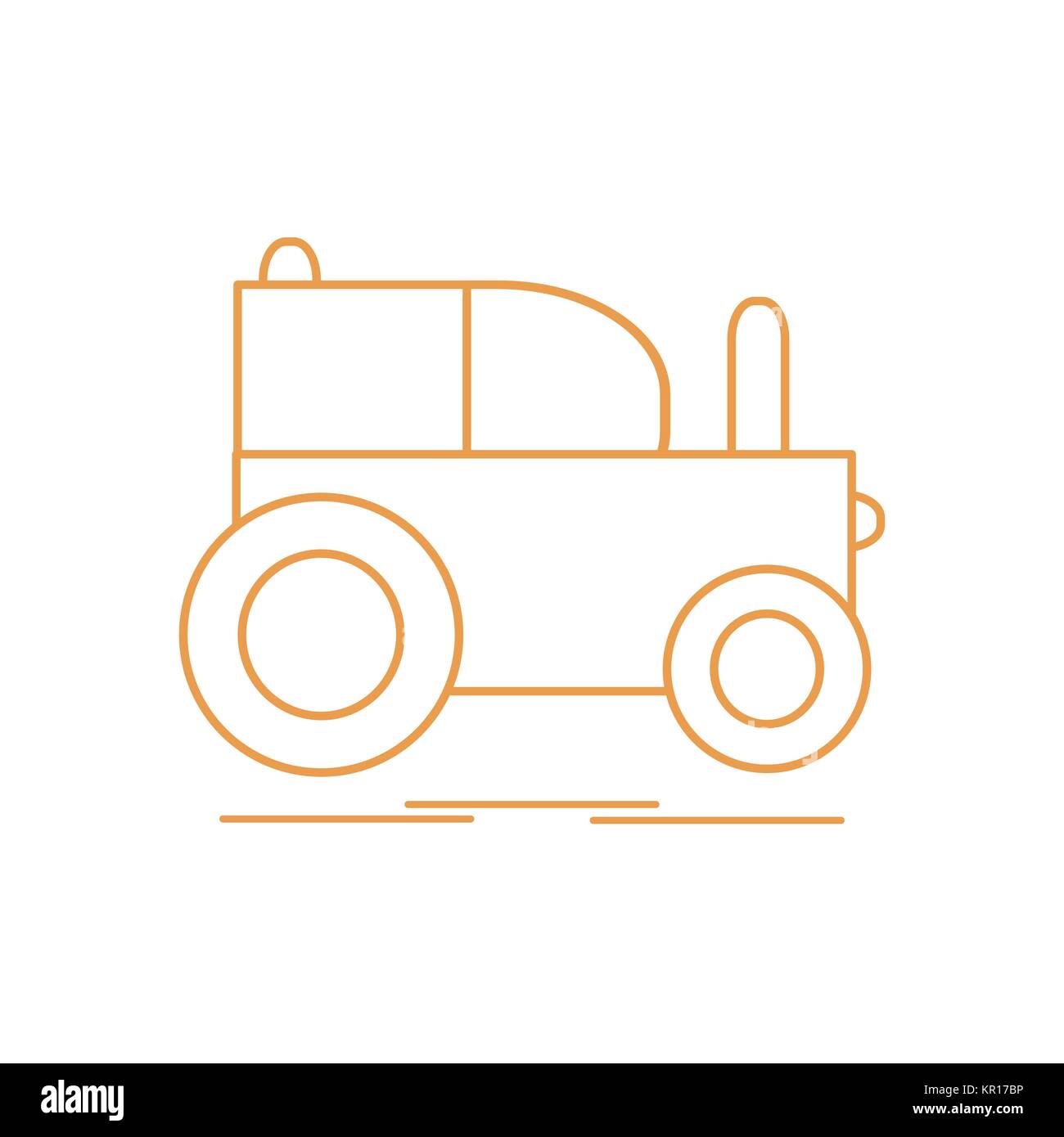 Children's toy: tractor. Design for poster or print Stock Vector Image ...