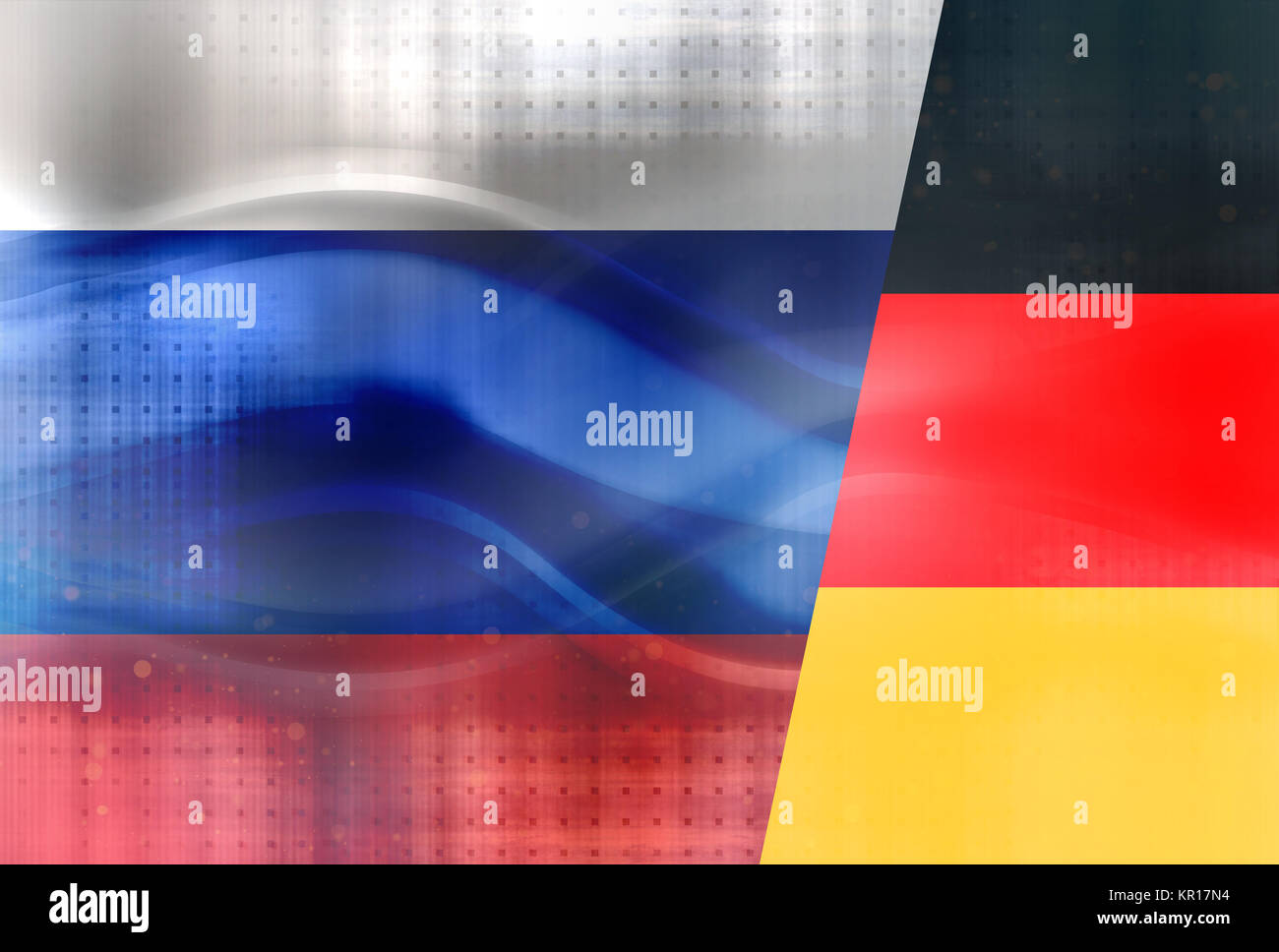 Modern Russia Germany Flags Stock Photo - Alamy