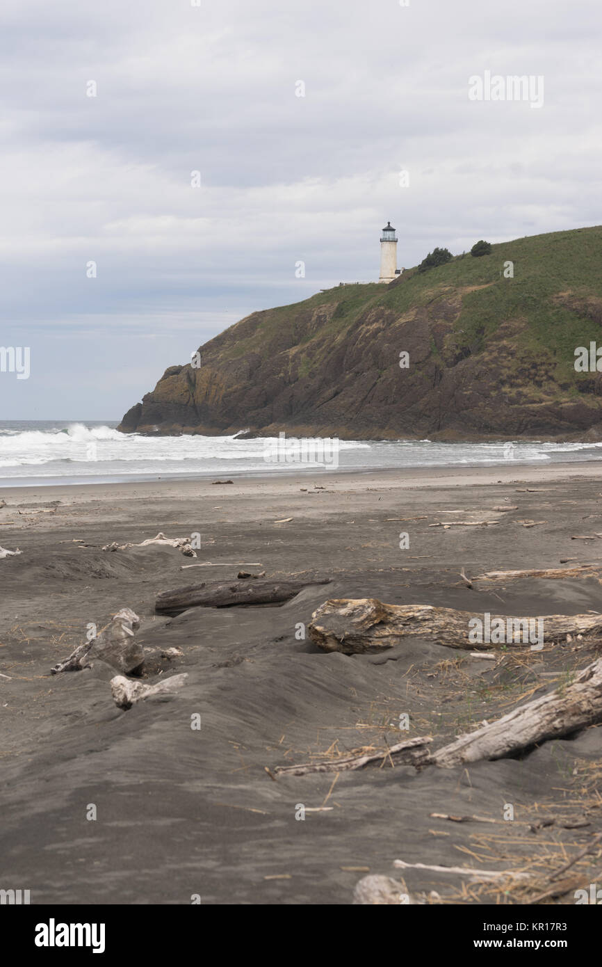 North Head Lighthouse Pacific Ocean Coast Nautical Beacon Light Stock ...