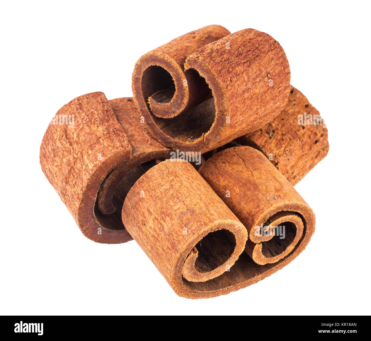 Closeup cinnamon stick spice Cut Out Stock Images & Pictures - Alamy