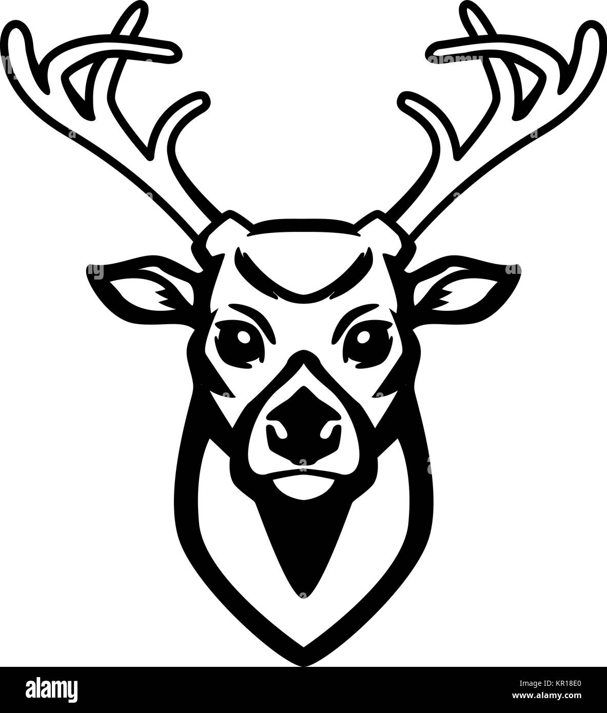 Profile of stag Stock Vector Images - Alamy