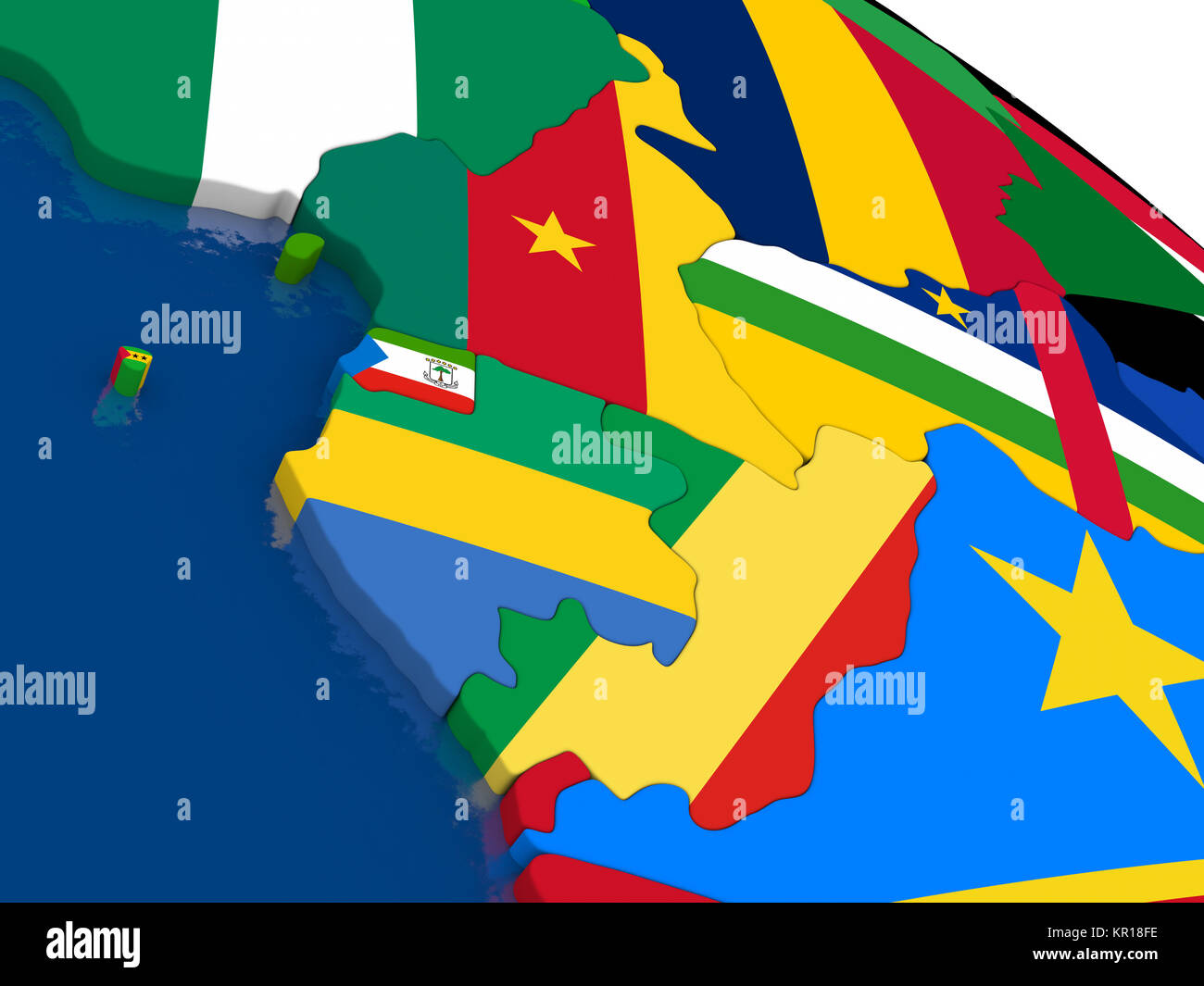 Congo gabon flag hi-res stock photography and images - Alamy