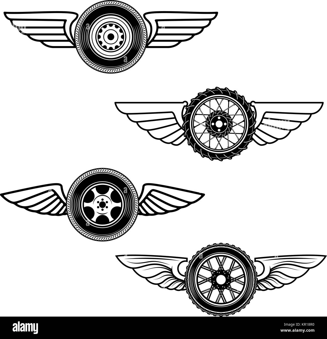 Winged wheels hi-res stock photography and images - Alamy