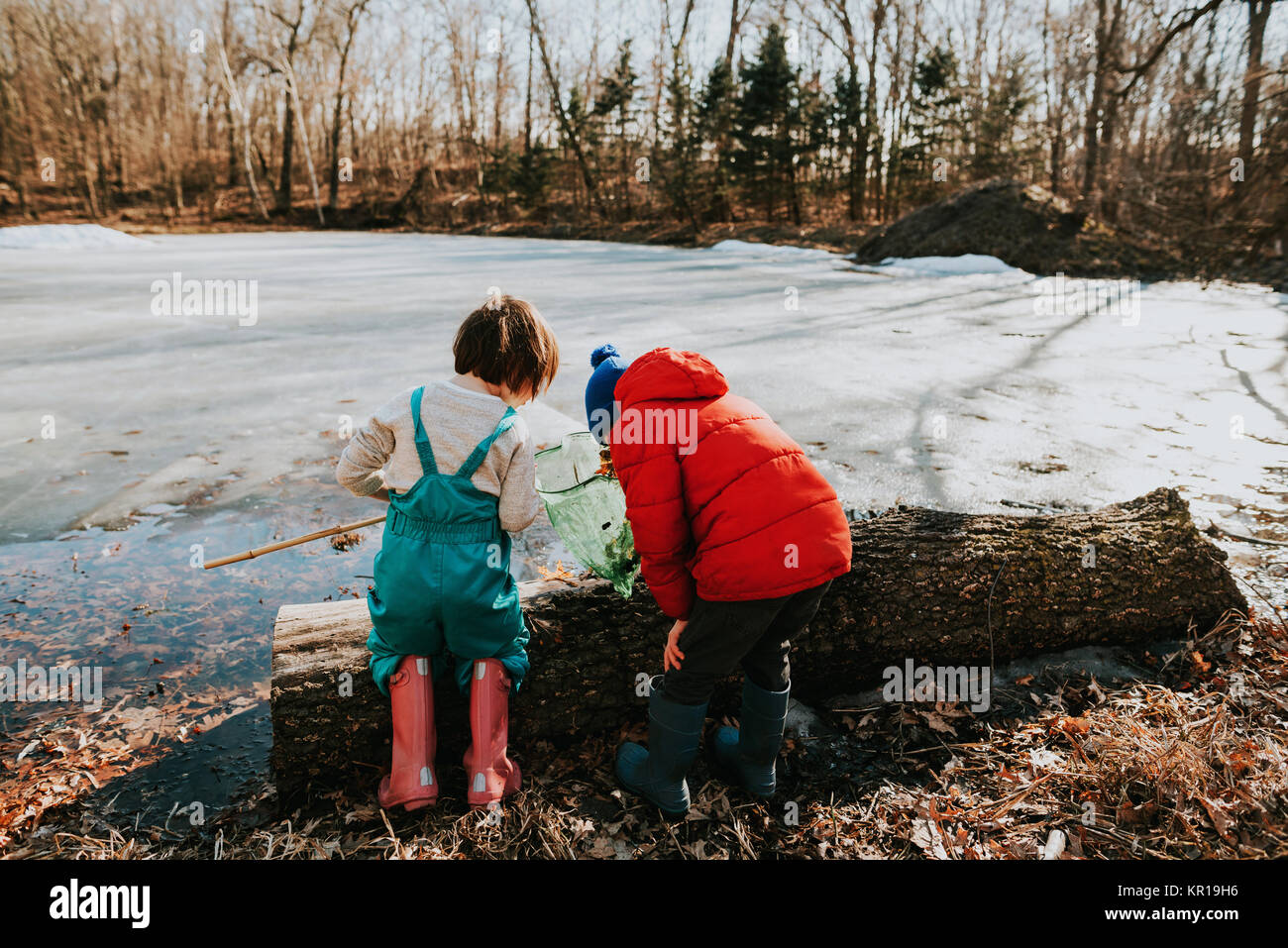 Children pond boys hi-res stock photography and images - Alamy