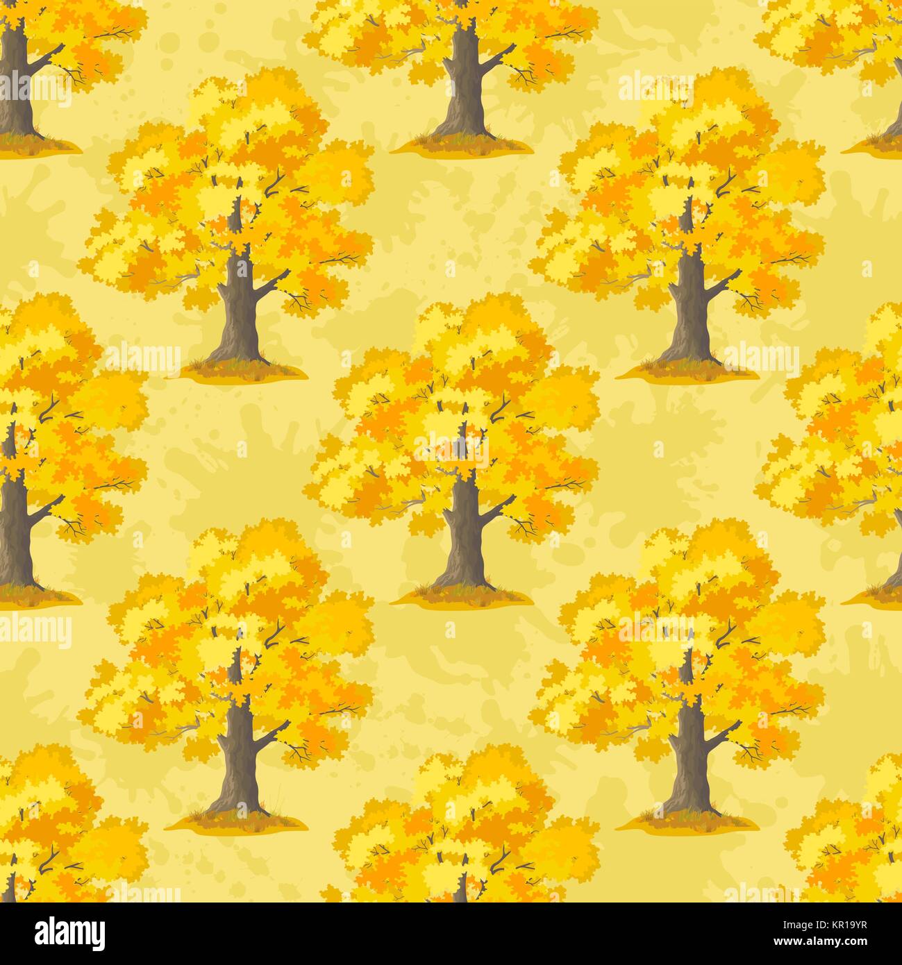 Oak Trees Seamless Stock Vector Image & Art - Alamy