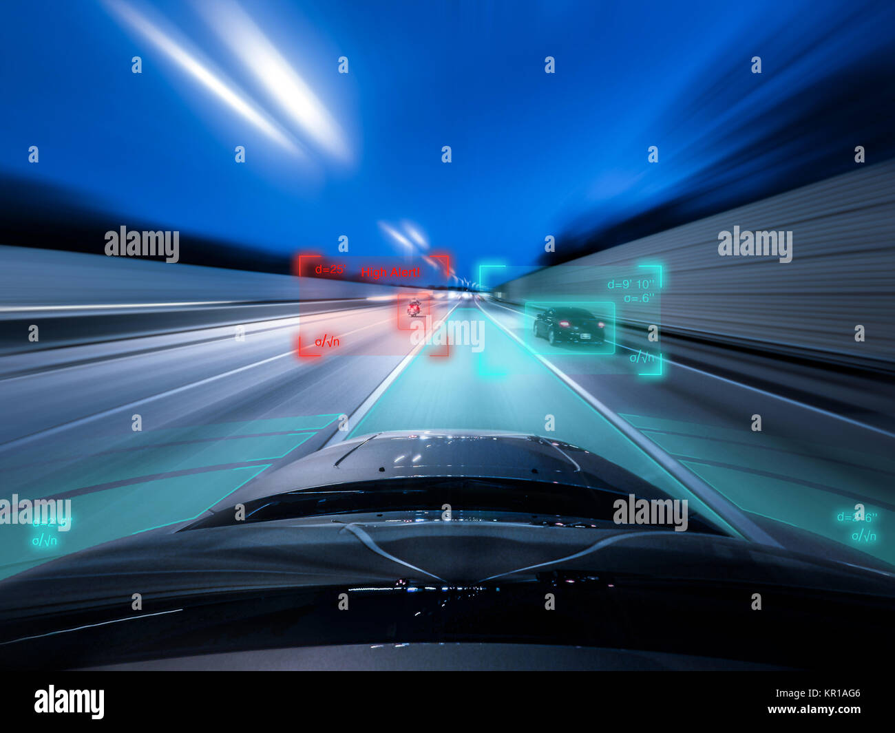 Autonomous driving view hi-res stock photography and images - Alamy