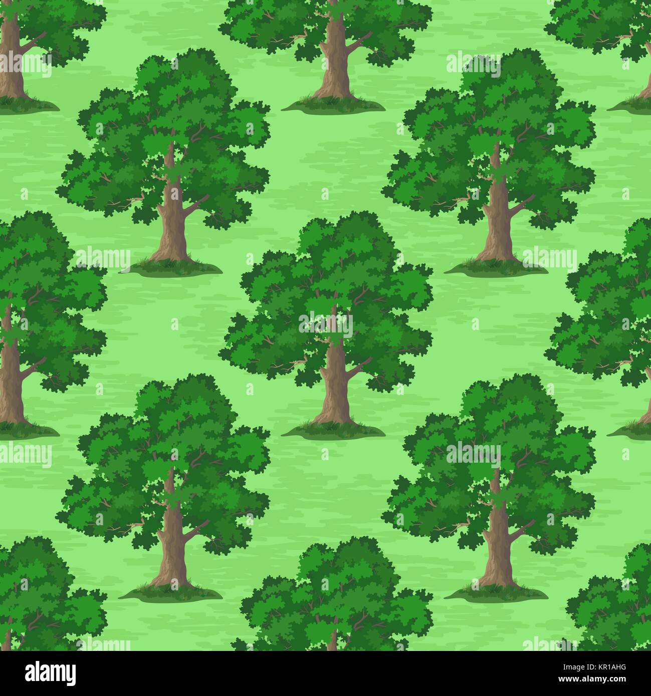 Oak trees grow Stock Vector Images - Alamy