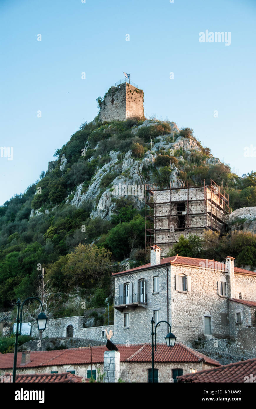 Karytaina's castle in Arcadia, Greece. The castle was built during the ...