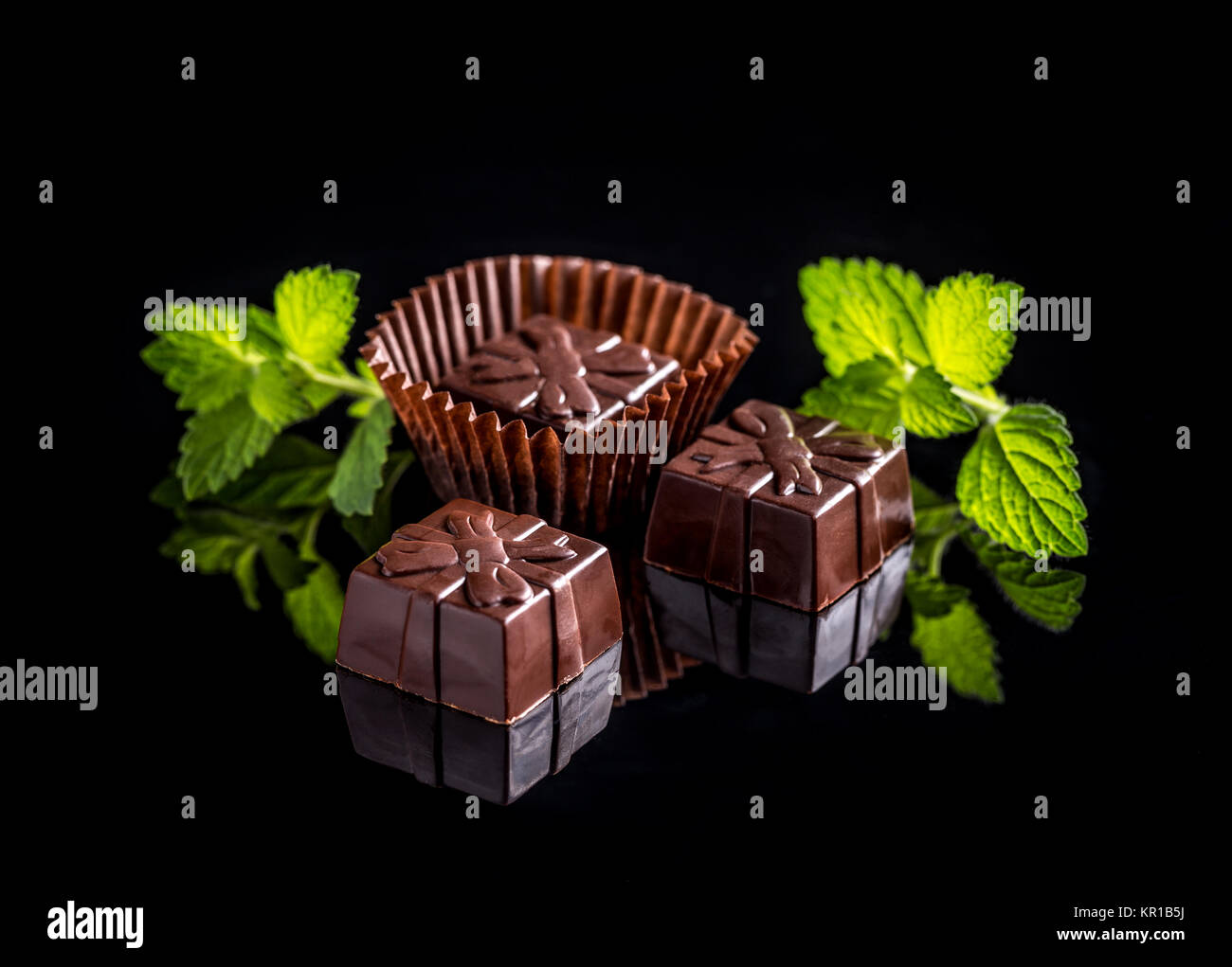 Delicious chocolate candies Stock Photo - Alamy