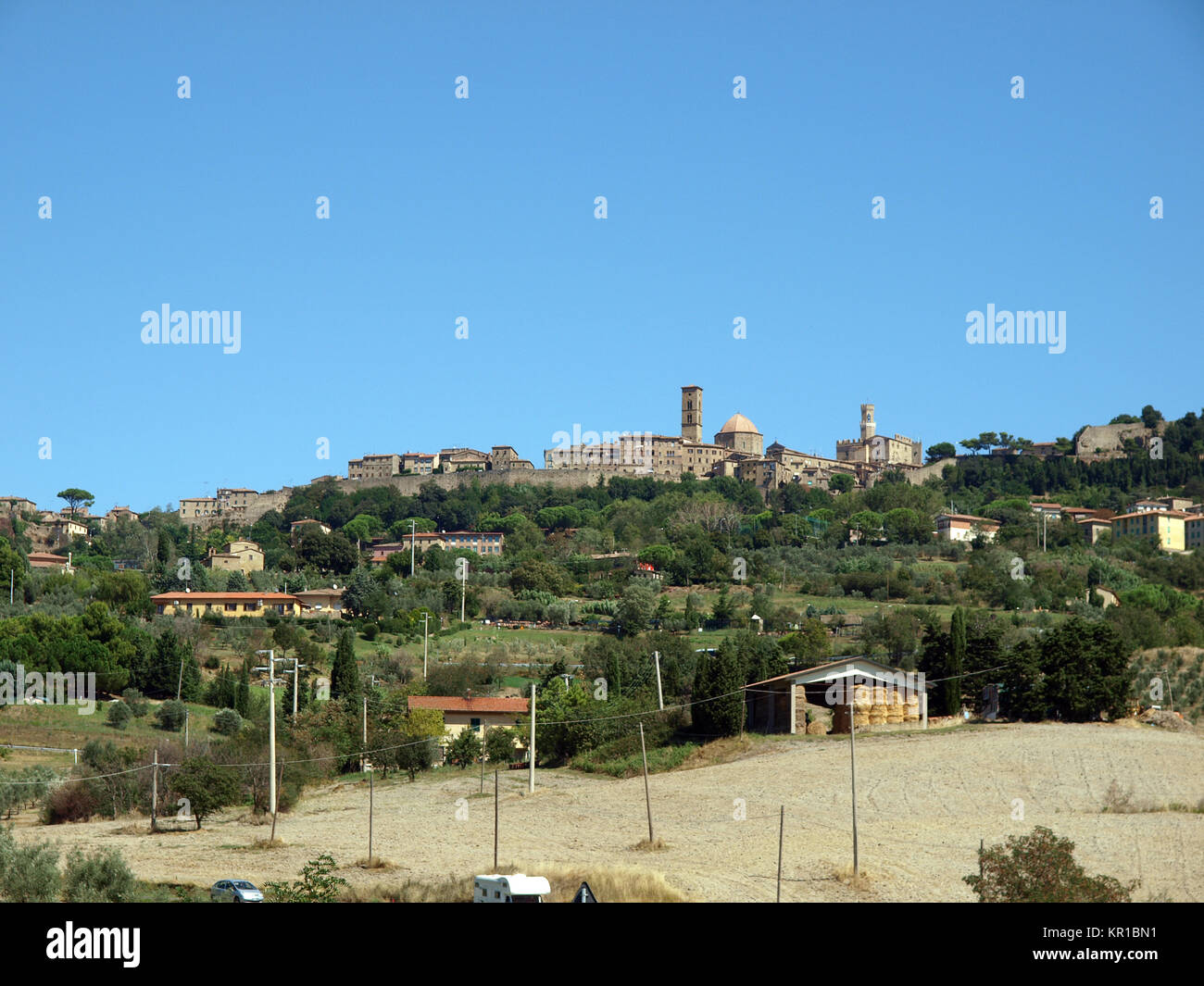 View of medieval city of Volterra Tuscany Italy Stock Photo - Alamy