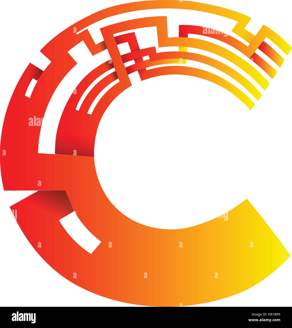 'C' Logo for technology, networking, electronics company Stock Vector ...