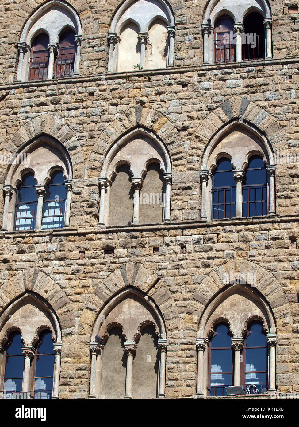 Beautiful ancient windows - Tuscany, Italy Stock Photo - Alamy