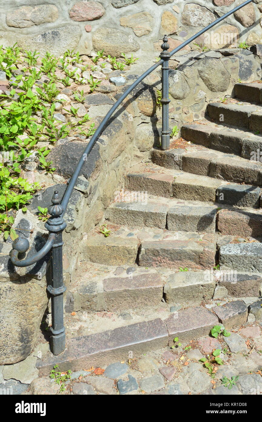 Curved stone stairs hi-res stock photography and images - Alamy