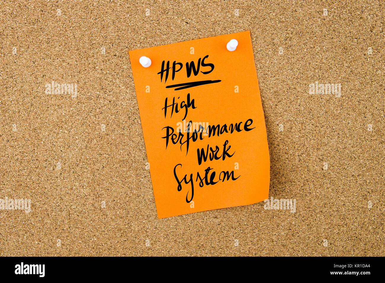Business Acronym HPWS High Performance Work System Stock Photo - Alamy
