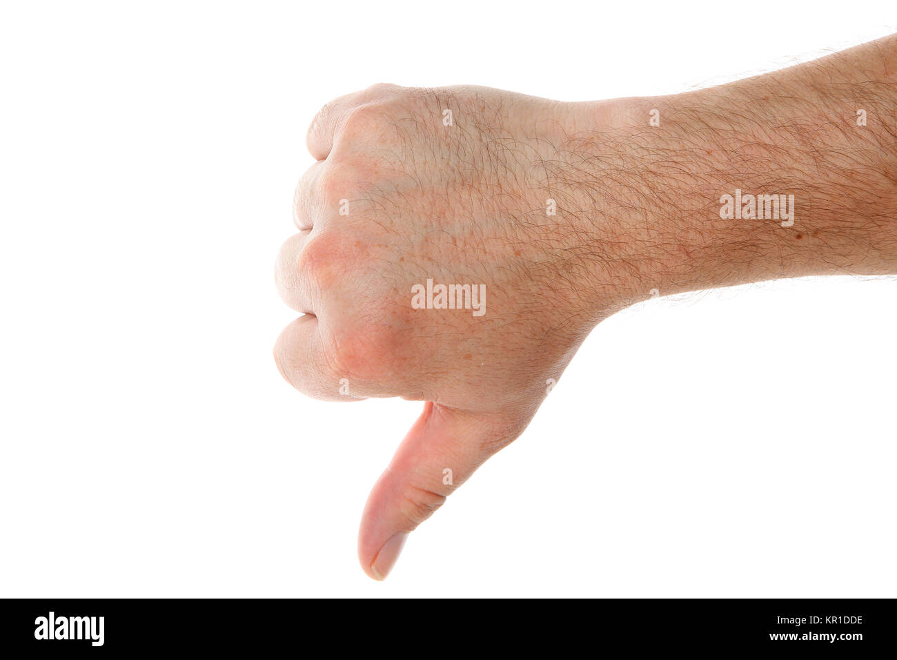 Thumbs down hand sign Cut Out Stock Images & Pictures - Alamy