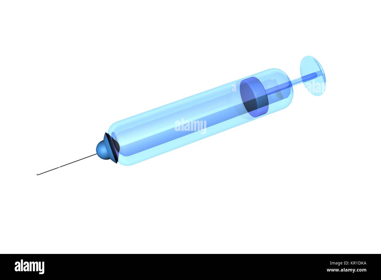 Syringe isolated over white background Stock Photo - Alamy