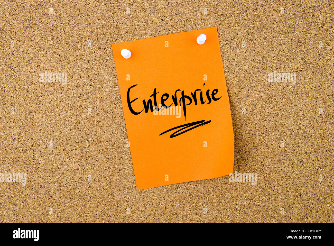 Enterprise written on paper note Stock Photo - Alamy