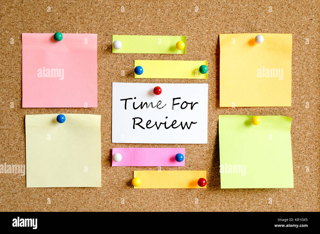 Time For Review Sticky Note Concept Stock Photo - Alamy