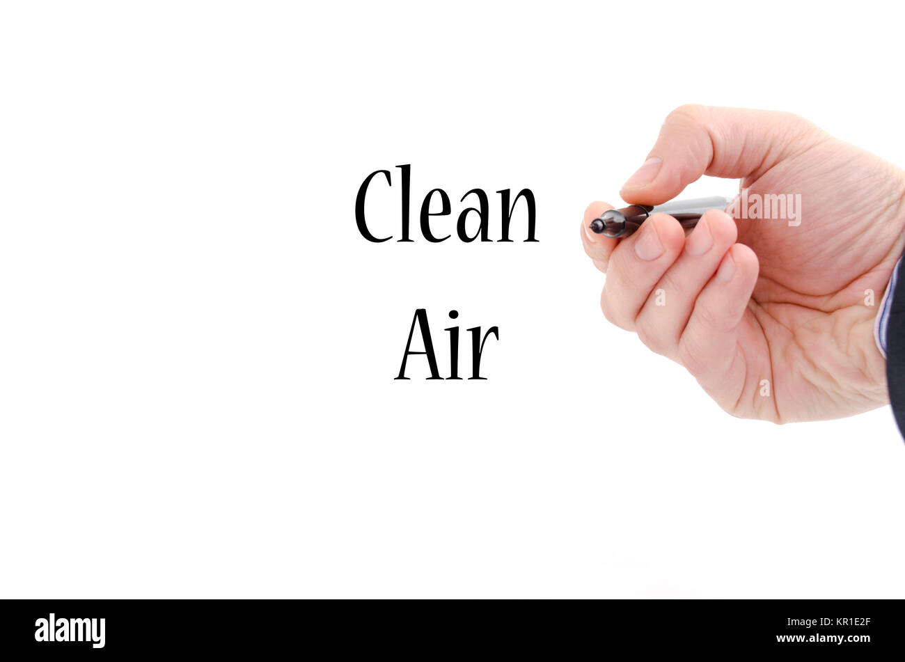 Clean air text concept Stock Photo - Alamy