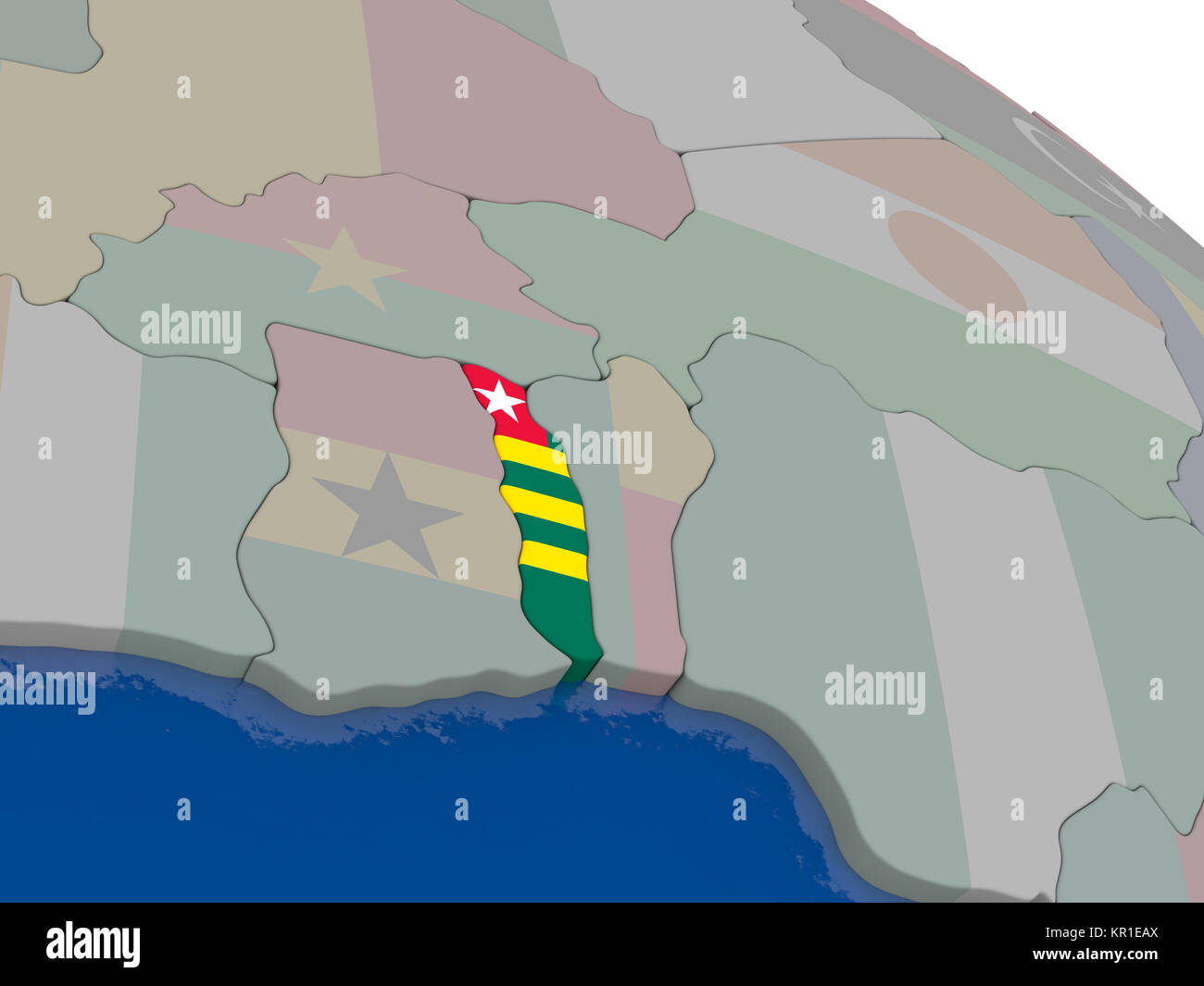 3d rendering togo flag hi-res stock photography and images - Alamy