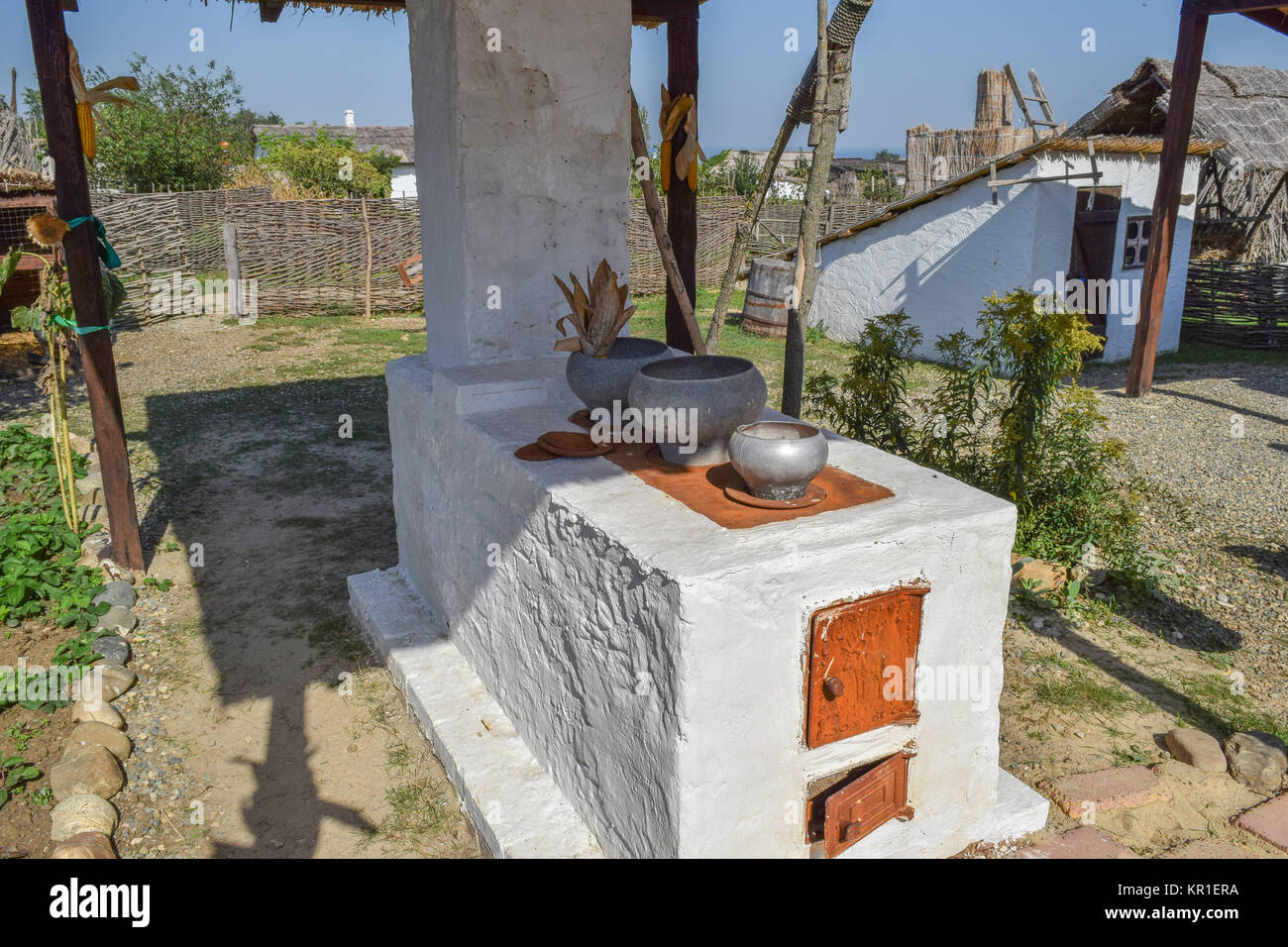 Russian Cossack outdoor oven Stock Photo - Alamy