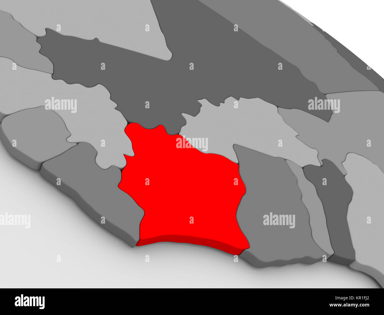 Ivorian map hi-res stock photography and images - Alamy