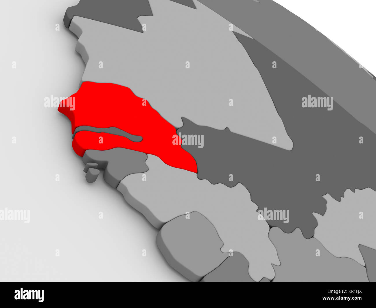 Senegalese map hi-res stock photography and images - Alamy