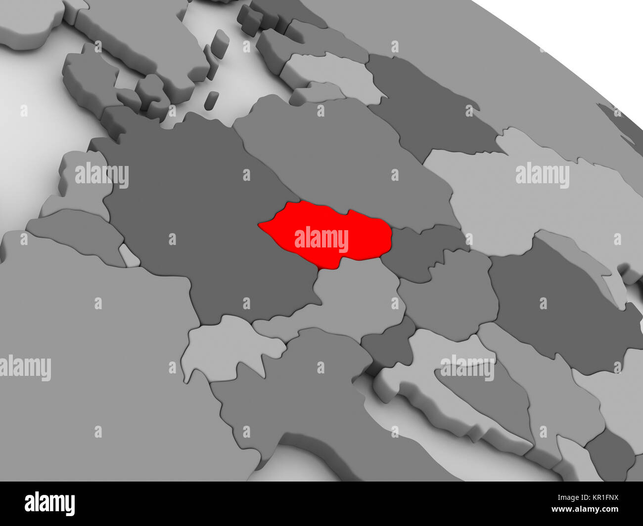 Political map of czechia hi-res stock photography and images - Alamy