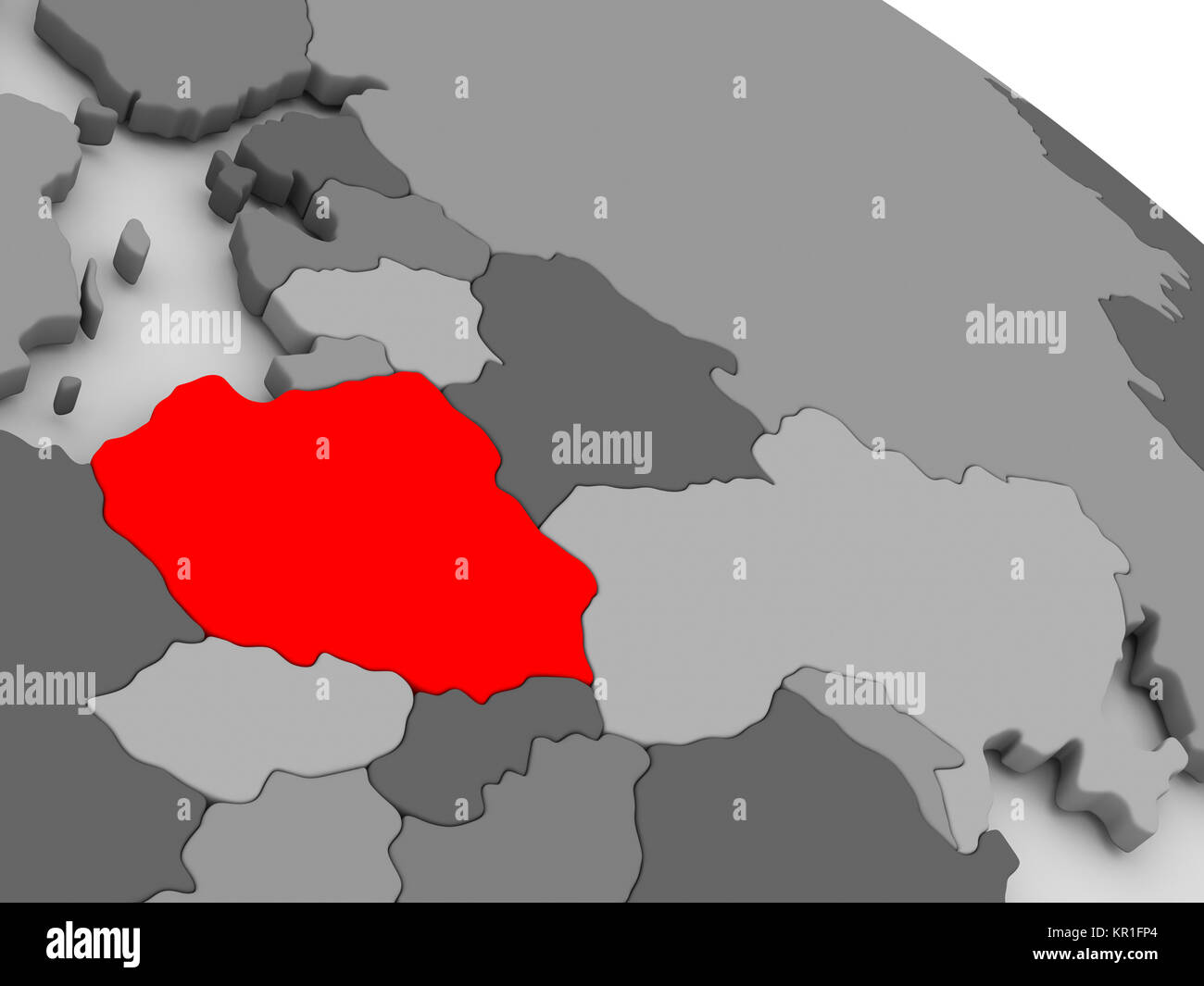 Poland map highlighted hi-res stock photography and images - Alamy