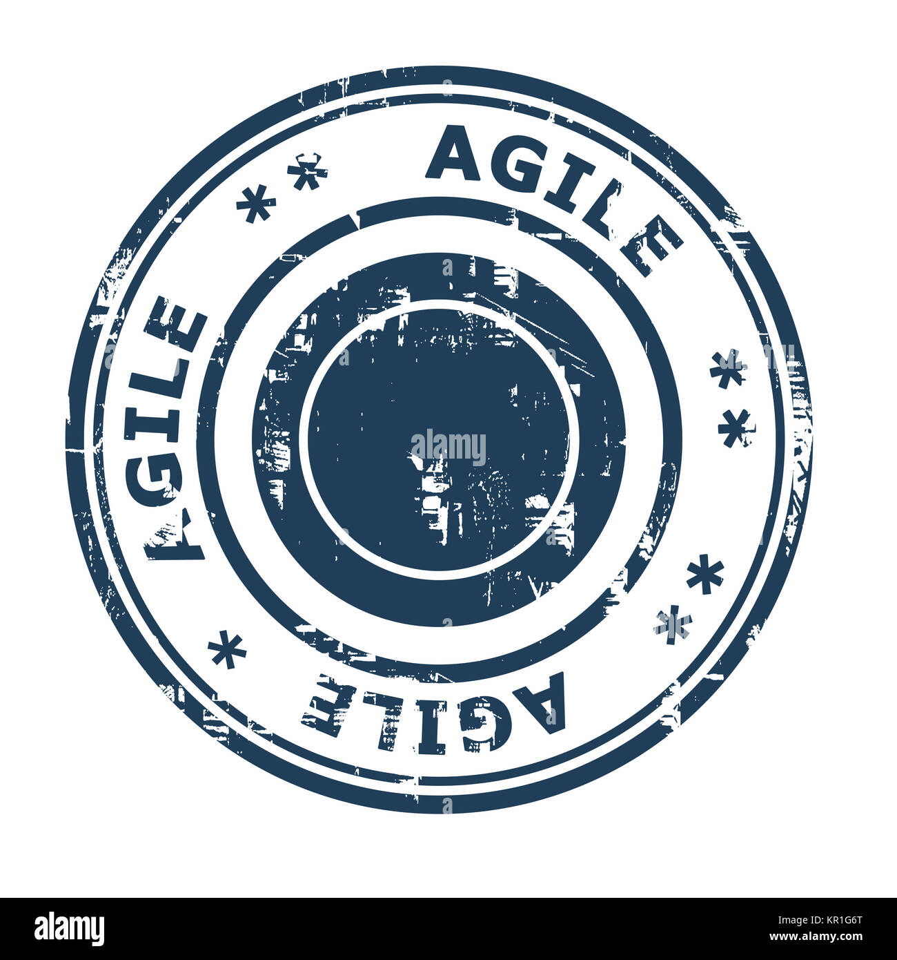 Agile business concept stamp Stock Photo - Alamy