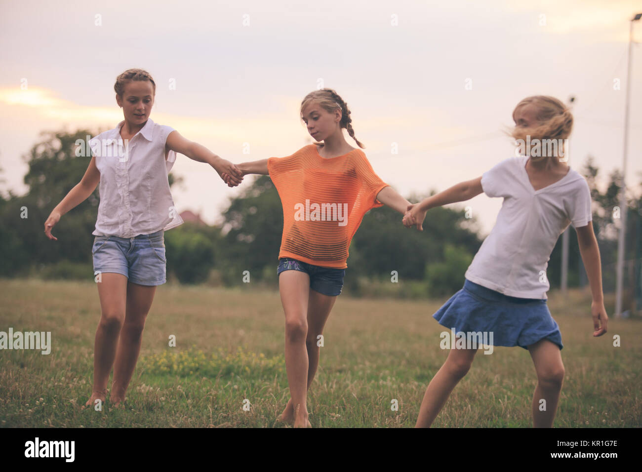 Girls have fun Stock Photo - Alamy
