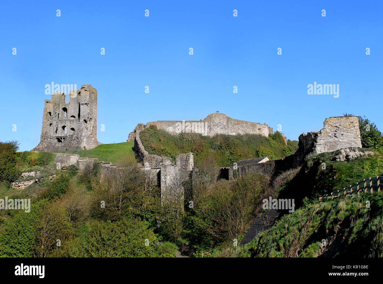 Scarborough Castle Norman Keep Stock Photo - Alamy