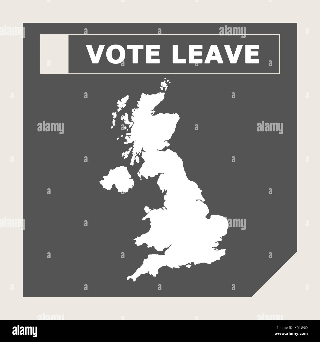 United Kingdom vote leave icon Stock Photo - Alamy