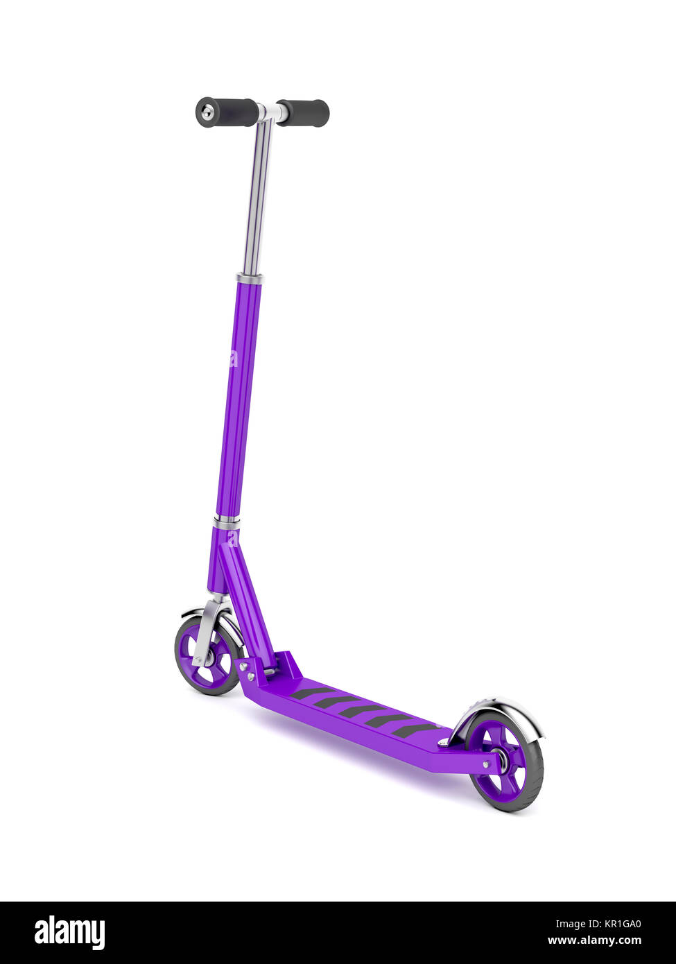 Purple push scooter Stock Photo - Alamy