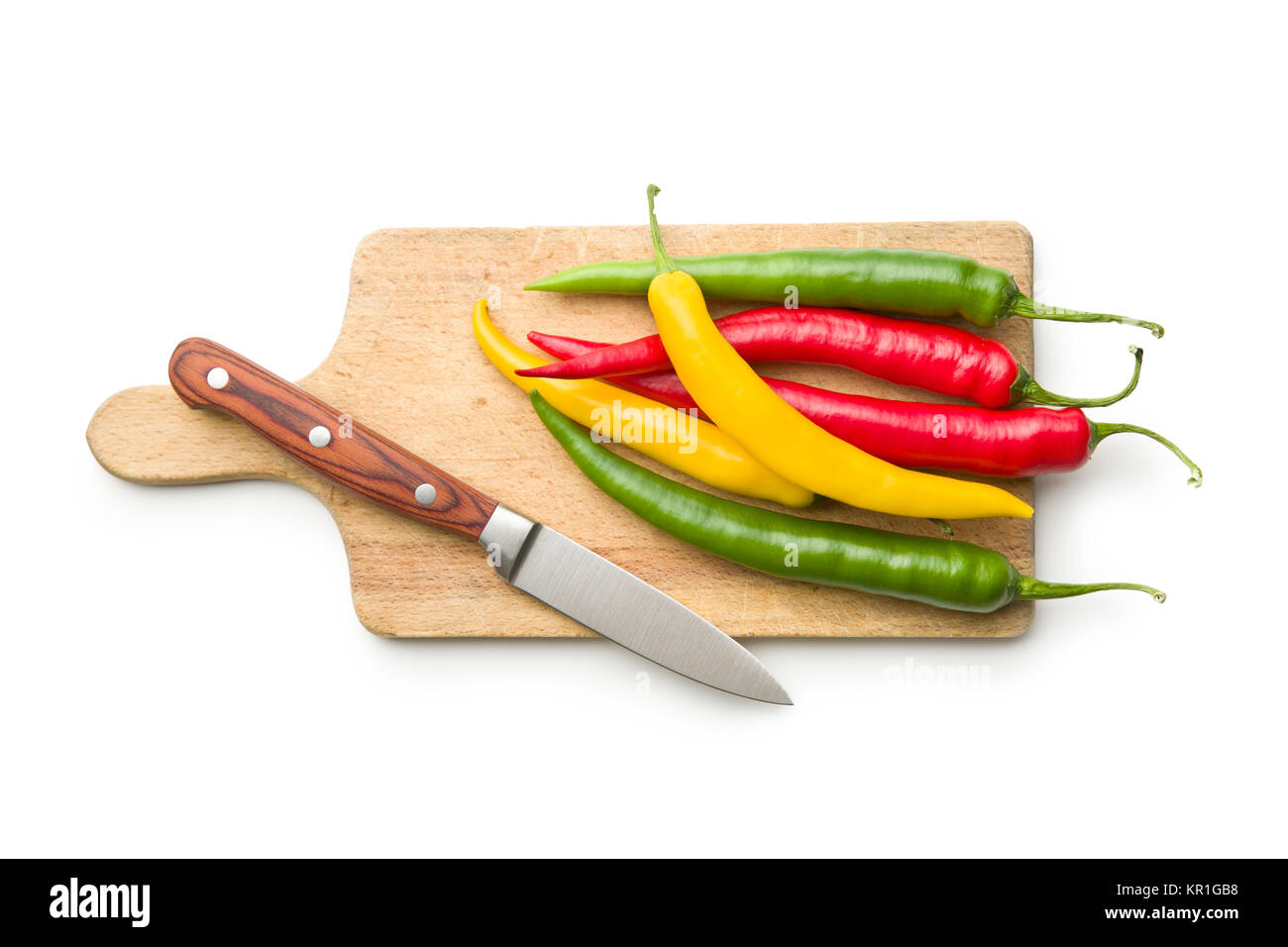 Different colors chilli peppers Stock Photo - Alamy