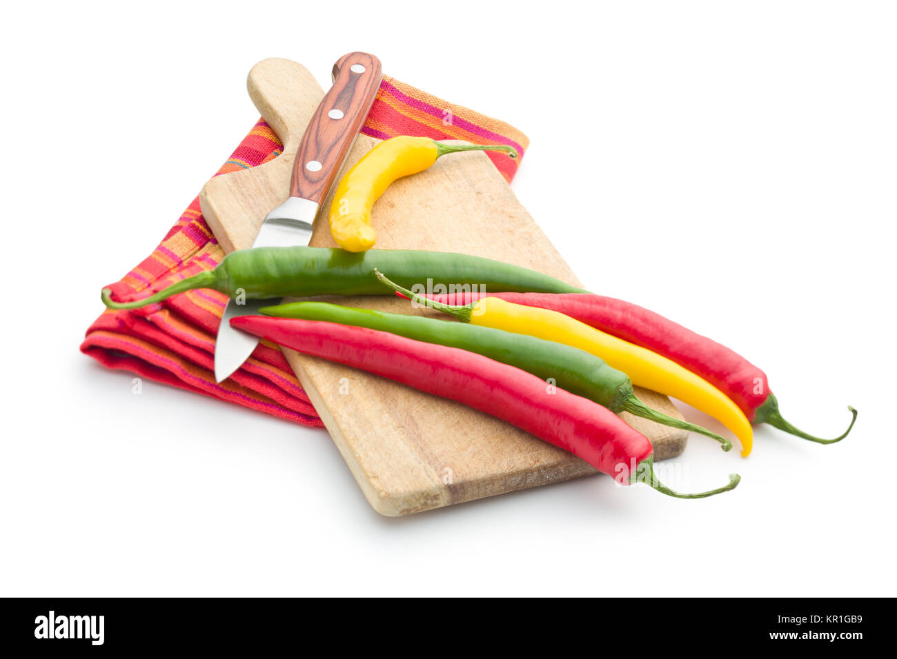 Different colors chilli peppers Stock Photo - Alamy