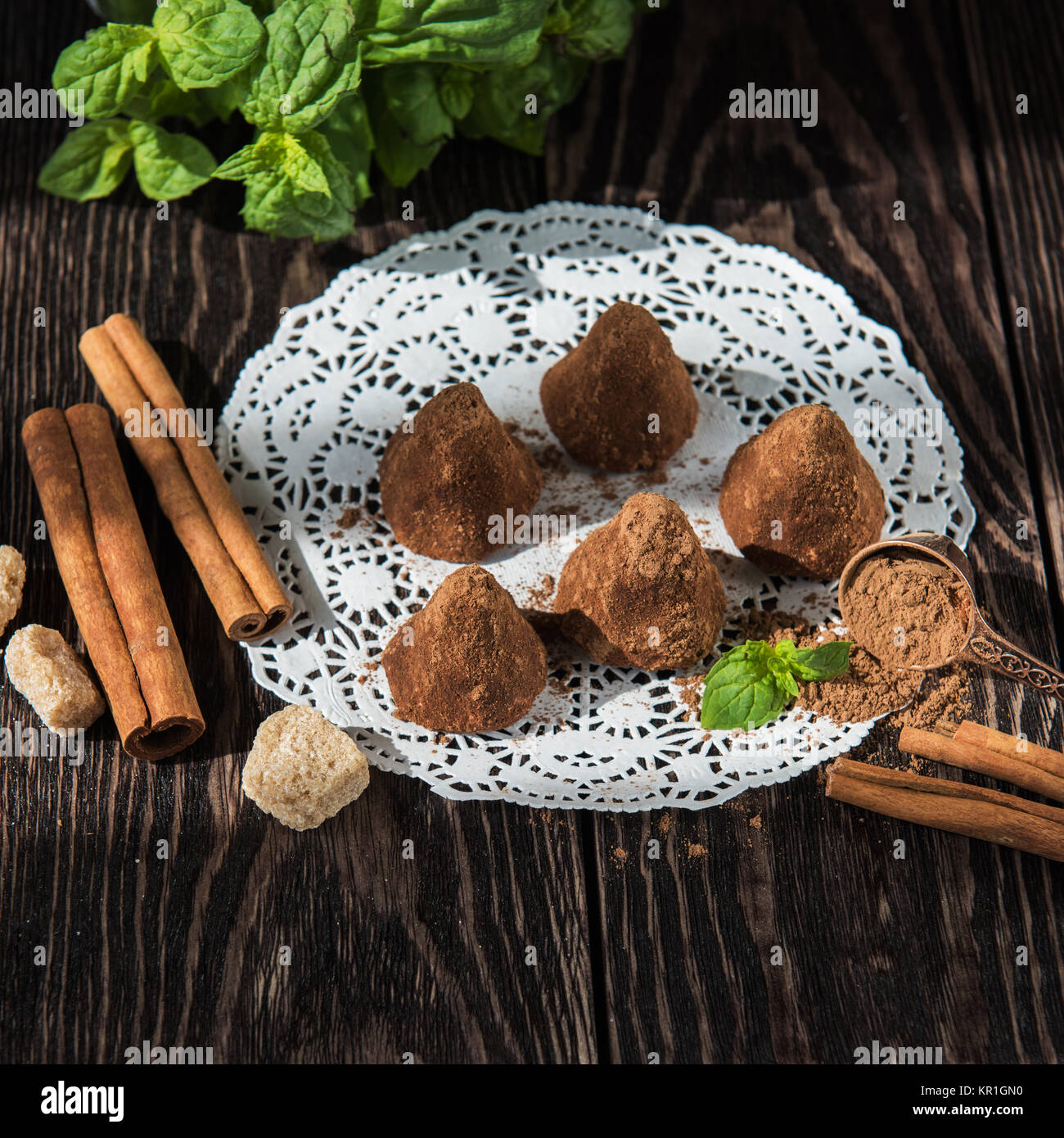 pyramid shape chocolate candies Stock Photo - Alamy