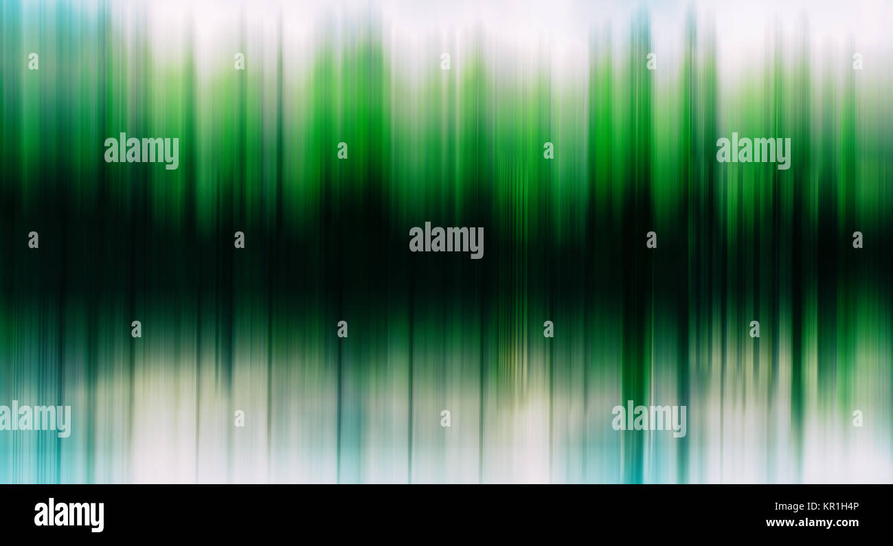 Green trees equalizer horizontal abstraction Stock Photo - Alamy