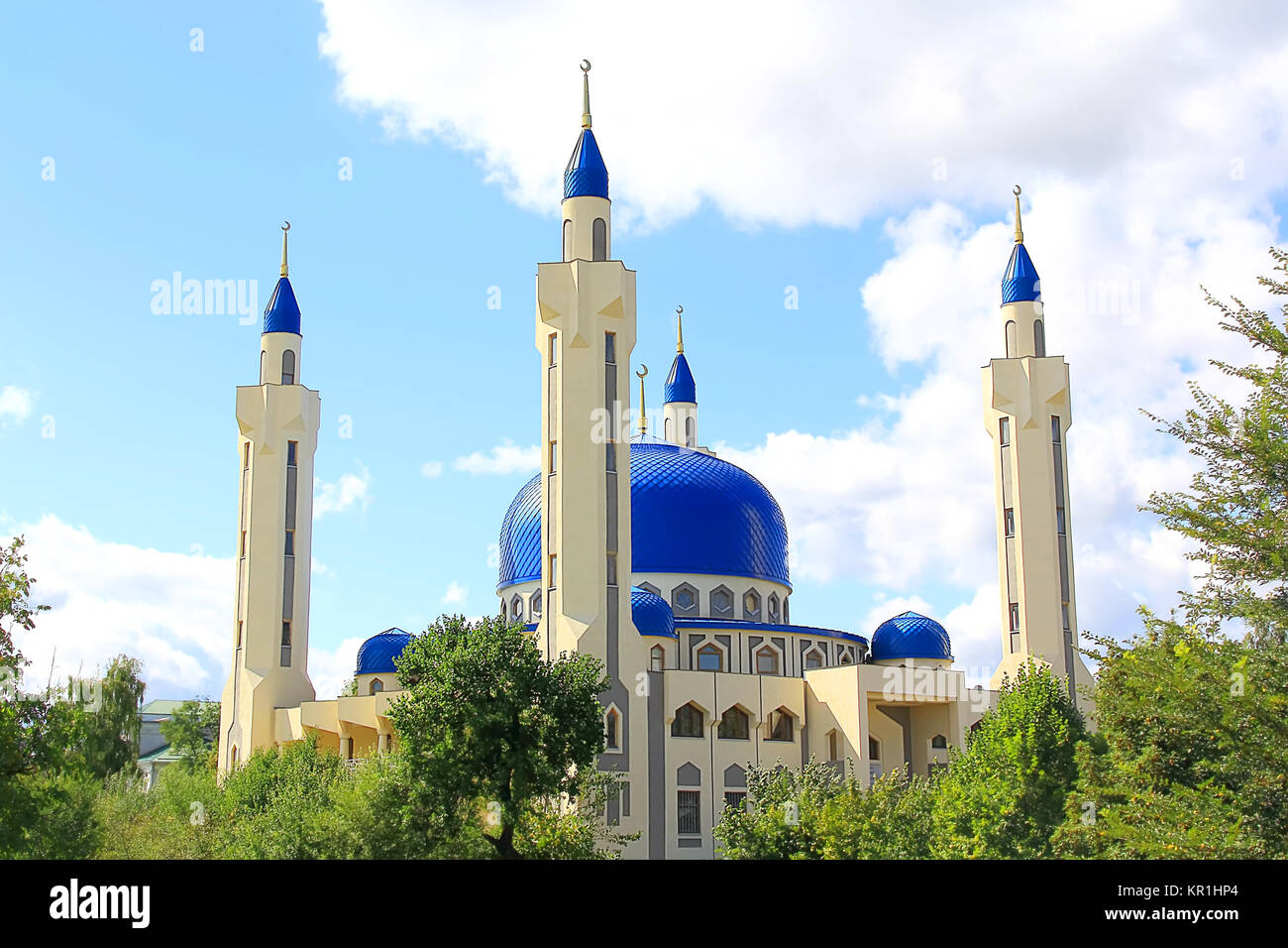 Landscape with Islam temple of the South Russia Stock Photo - Alamy